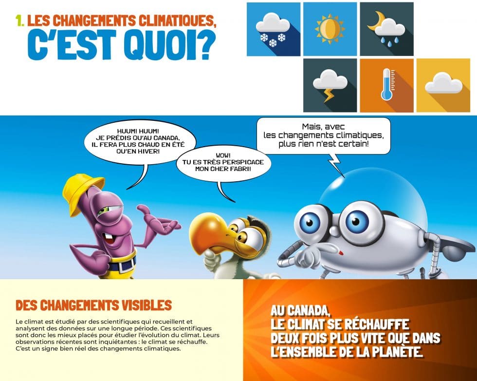 1. LES CHANGEMENTS CLIMATIQUES, C’EST QUOI? - Héros en classe